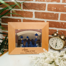 Modern Engraved Wood Picture Frames for Graduation | Van Horlick's