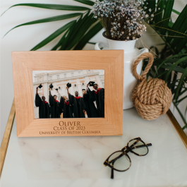 Engraved Traditional Wood Picture Frames for Graduation | Van Horlick's
